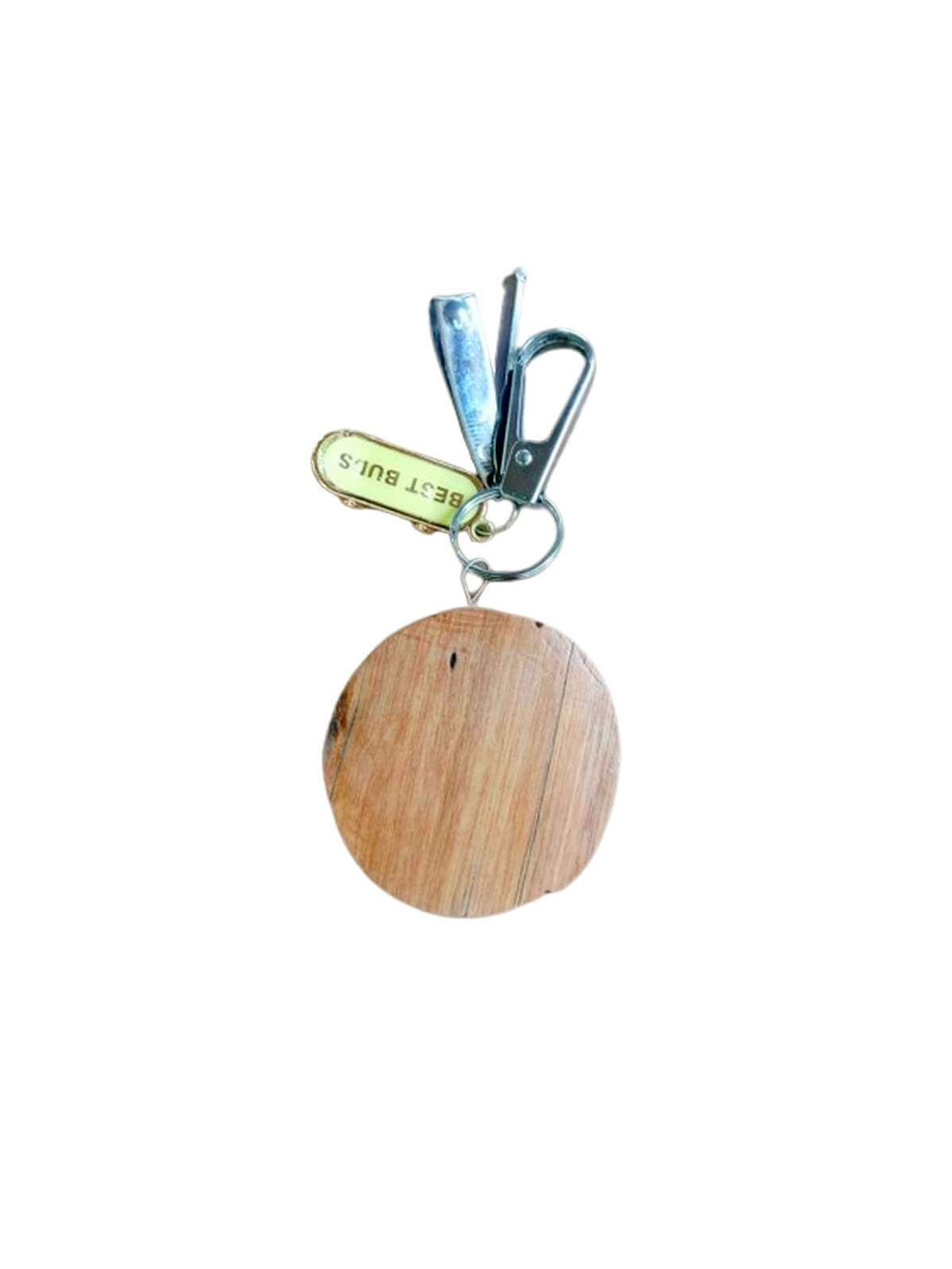 Handcrafted Wooden Keychain - "The Teke Mask" - Height: 4 cm | Wood...